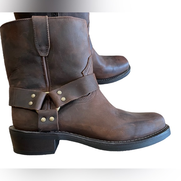 dingo | Shoes | Dingo Rev Up Leather Harness Boot Mens Brown Zip Up ...